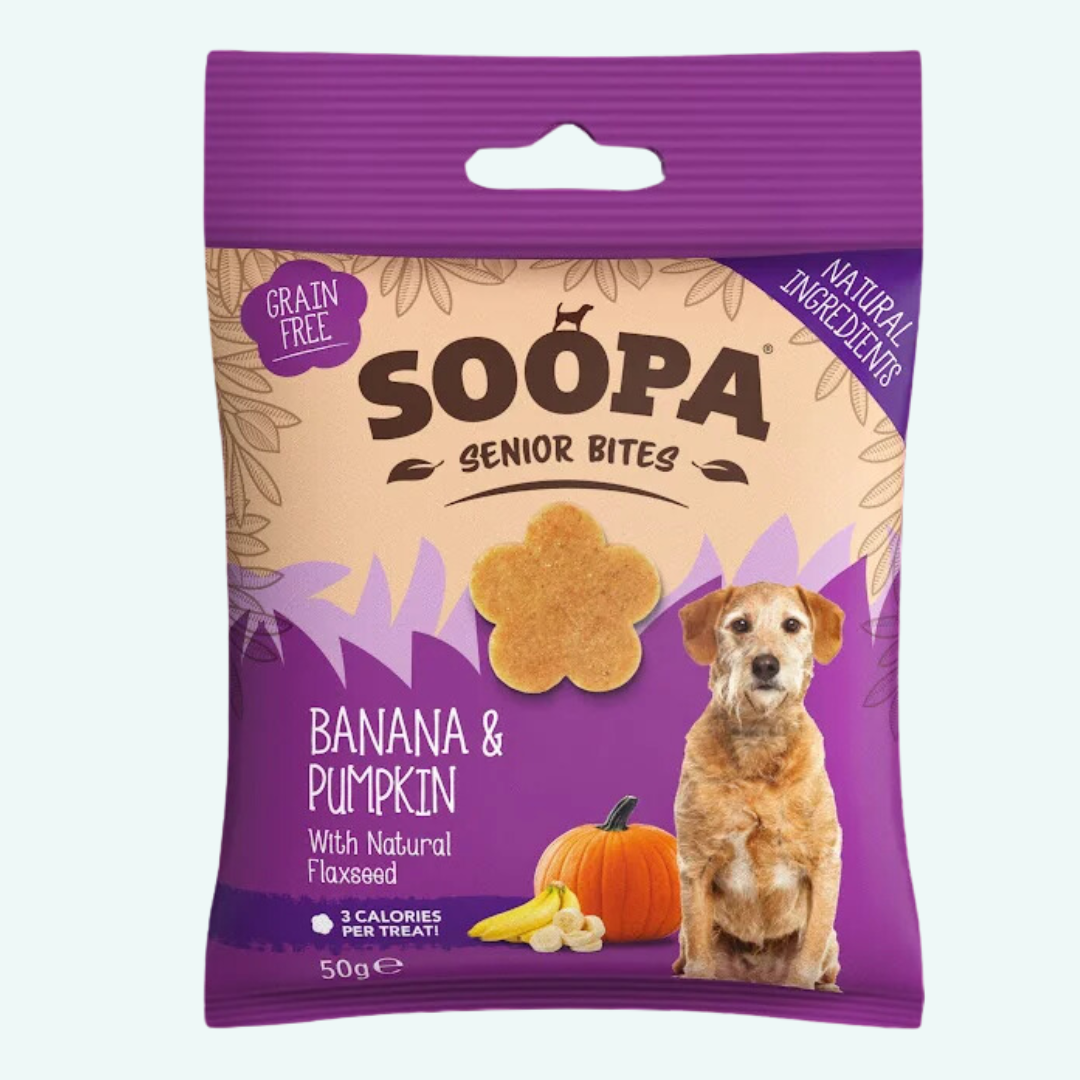 Soopa SENIOR Banana & Pumpkin Bites | woofers & barkers