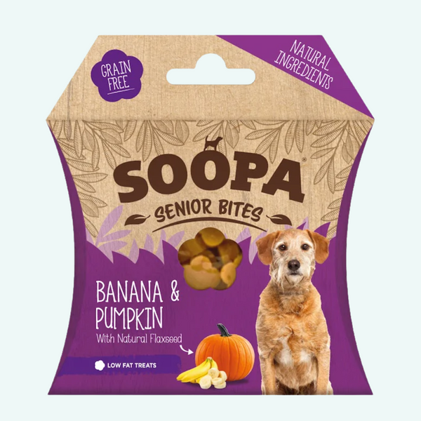 Soopa SENIOR Banana & Pumpkin Bites | woofers & barkers